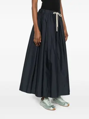 Max Mara Cotton Midi Skirt - Blue