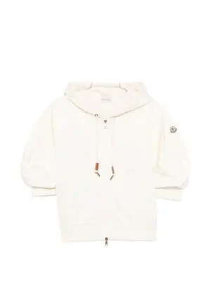 Moncler Hooded Cardigan - White