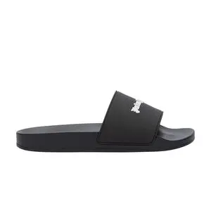 Palm Angels Classic Logo Pool Sliders Black