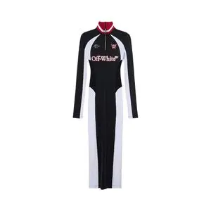 Off-White Tech Jersey Midi Dress