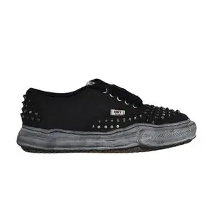 Mihara Yasuhiro Baker Og Studded Paint Canvas Low - Black