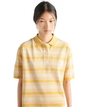 Prada Bayadere Stripe Piqué Mini-dress