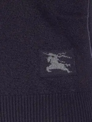 Burberry Ribbed Knit Sweater With Equestrian Knight Detail
