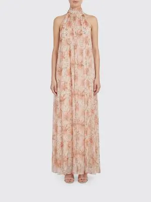 SEMICOUTURE Rosalind Printed Tulle Maxi Dress