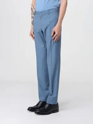 Dolce & Gabbana Virgin Wool Tailored Trousers - Blue