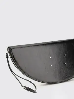 MAISON MARGIELA Halfmoon Leather Clutch - Black