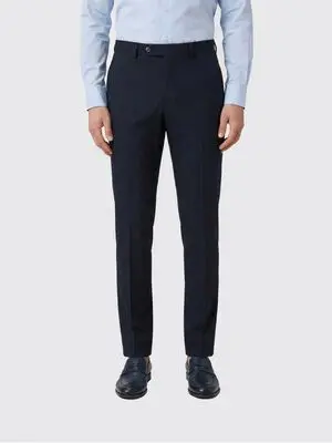 PT TORINO Wool Blend Tailored Trousers - Blue