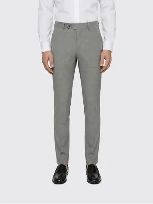 PT TORINO Wool Blend Tailored Trousers - Grey