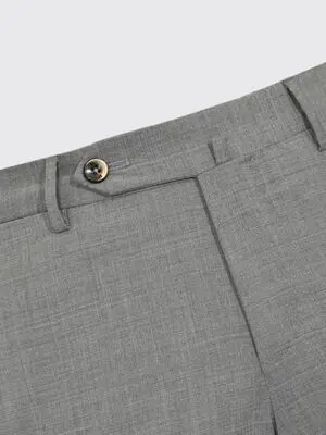 PT TORINO Wool Blend Tailored Trousers - Grey