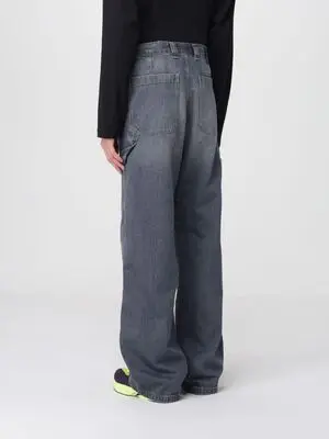 DIESEL® D-livery Wide Leg Denim Jeans - Grey