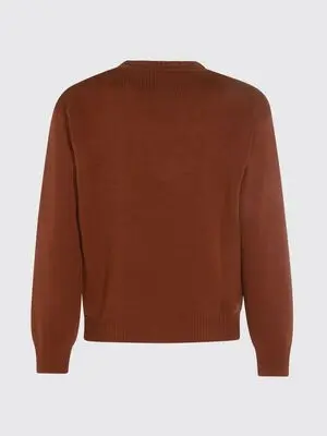 Marni Sweater With Logo Applique - Brown