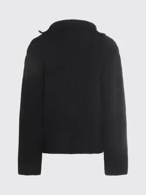 COURREGES Ribbed Quarter Zip Sweater