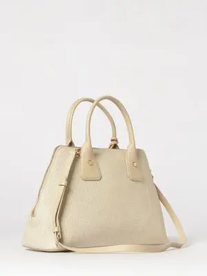 Borbonese Gemini Bag In Op Print Nylon - Sand