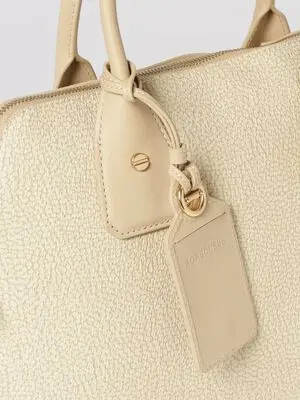 Borbonese Gemini Bag In Op Print Nylon - Sand