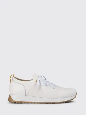 DOUCAL'S Crochet Knit And Leather Low-top Sneakers - White