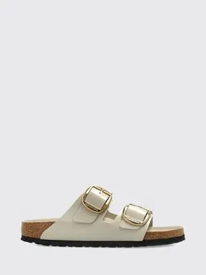 BIRKENSTOCK Arizona Big Buckle Leather Sandals - Nude