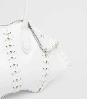 Alexander McQueen Leather Lace-up Manta Top-handle Bag