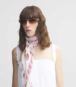 Alexander McQueen T-bar Rivet Panthos Sunglasses - Brown