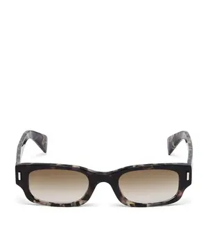 Alexander McQueen T-bar Rivet Panthos Sunglasses - Brown