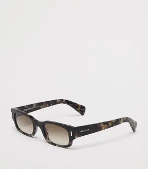 Alexander McQueen T-bar Rivet Panthos Sunglasses - Brown