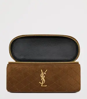 Saint Laurent Gaby Vanity Bag - Brown