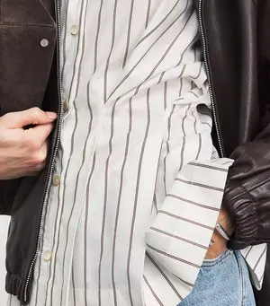 Palmer//harding Cotton Stripe Vessel Shirt