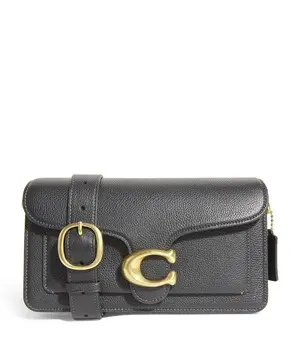 COACH Pebbled Leather Tabby 20 Shoulder Bag - Black