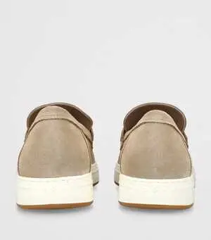 Hogan Suede H-tv Loafers - Beige