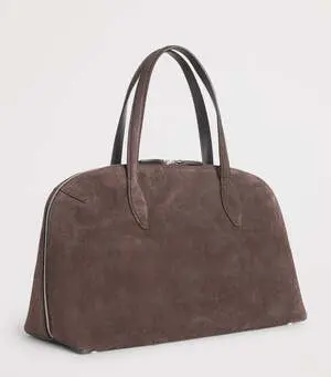 TOTEME Day Medium Suede Shoulder Bag