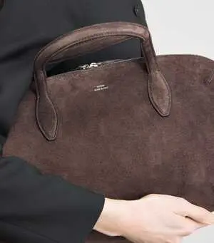 TOTEME Day Medium Suede Shoulder Bag