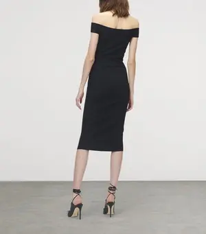 Alexander McQueen Stretch-jacquard Midi Dress