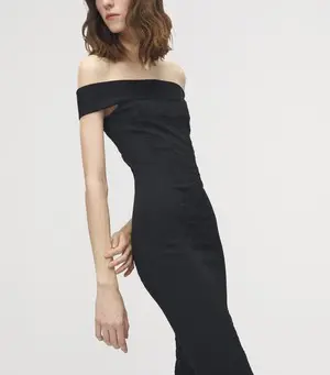 Alexander McQueen Stretch-jacquard Midi Dress