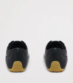 Alexander McQueen Leather Boxe Sneakers - Black