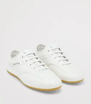 Alexander McQueen Calfskin Boxe Sneakers - Nude
