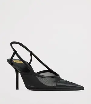 Saint Laurent Renée Slingback Pumps - Black