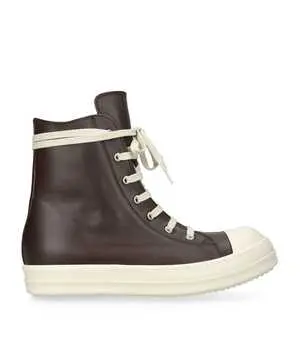 Men's Leather High Top Sneakers