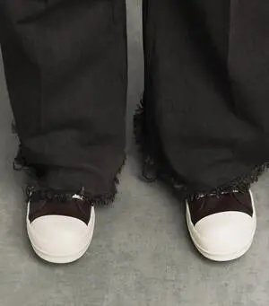 Rick Owens Leather High-top Sneakers