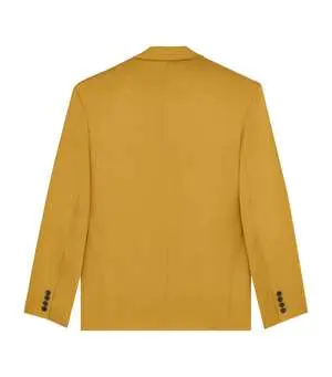 Saint Laurent Silk Double-breasted Blazer - Brown