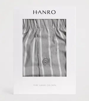 Hanro Cotton Woven Boxer Shorts