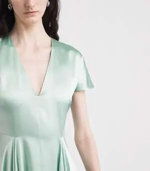 ROKSANDA Silk Satin Noma Midi Dress - Green