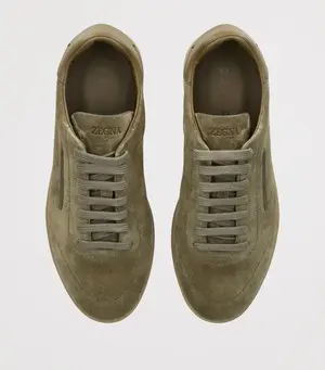 Zegna Suede 232 Sneakers - Green