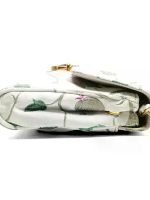 Prada Brocade Floral-pattern Shoulder Bag