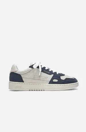 Axel Arigato Dice Lo Cracked Leather Sneakers - Beige/blue