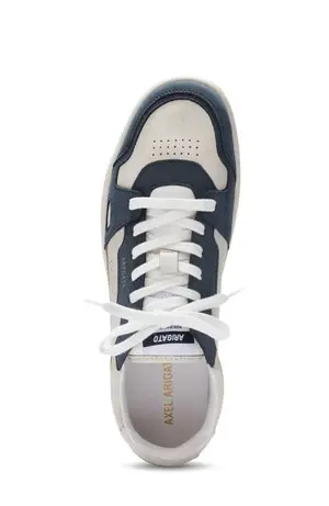 Axel Arigato Dice Lo Cracked Leather Sneakers - Beige/blue