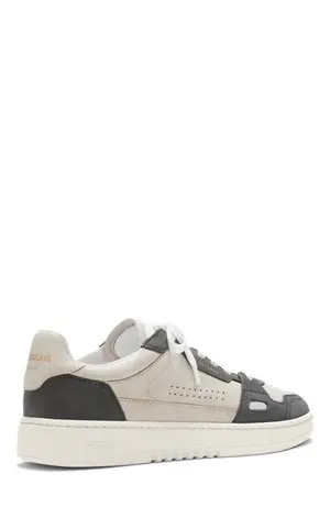 Axel Arigato Dice Lo Cracked Leather Sneakers - Beige/dark Grey
