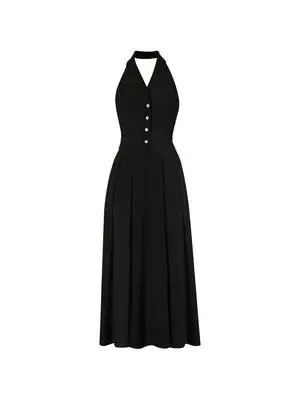 TEMPERLEY LONDON Elodie Halter Dress - Black