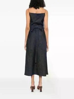 LESS Fitted Waist Slip Dress