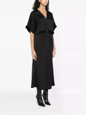 LESS V-neck Flared Dress