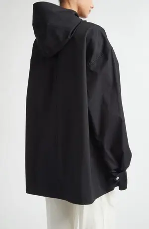 TOTEME Technical Cotton Scarf Jacket - Black