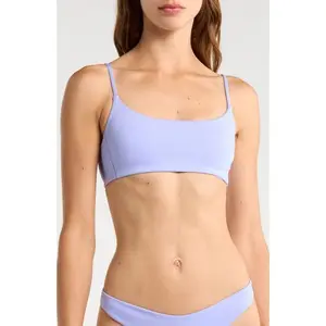 LEFT ON FRIDAY Pool Days Bikini Top - Riptide Periwinkle